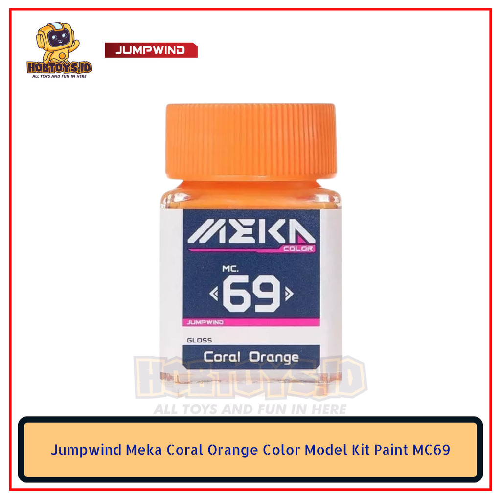 Jual Jumpwind Meka Coral Orange Color Model Kit Paint MC69 | Shopee ...