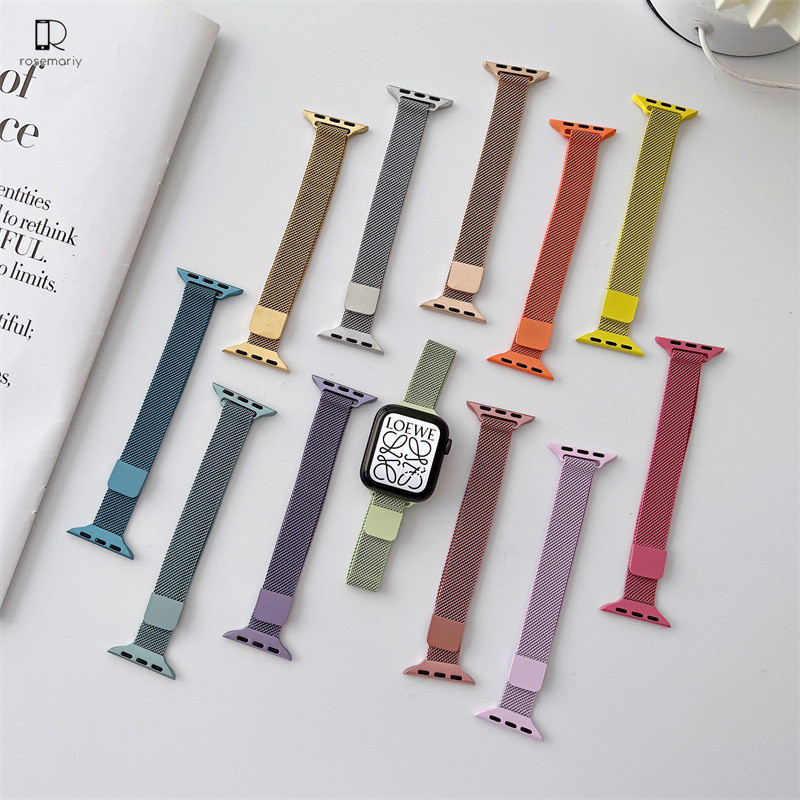 Jual Tali Jam Tangan Logam Tahan Air Watch Strap Tangan Lembut Bernapas ...