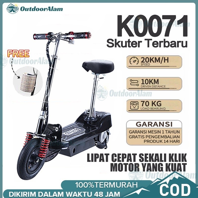 Jual Skuter Elektrik Lipat 8KM/H 4.5AH / Skuter Listrik / Electric ...