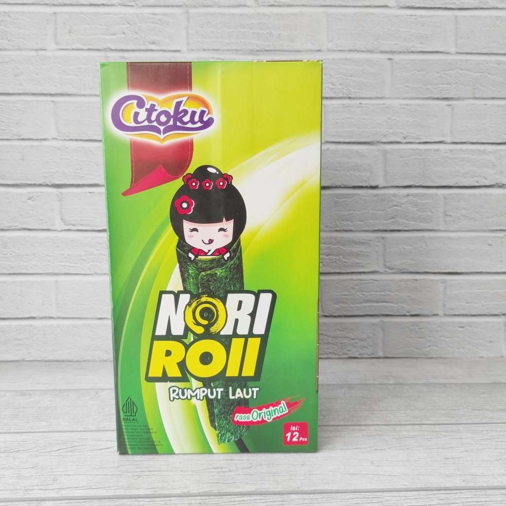 Jual Citoku Nori Roll Isi 12pcs Snack Rumput Laut Gulung Vegetarian ...