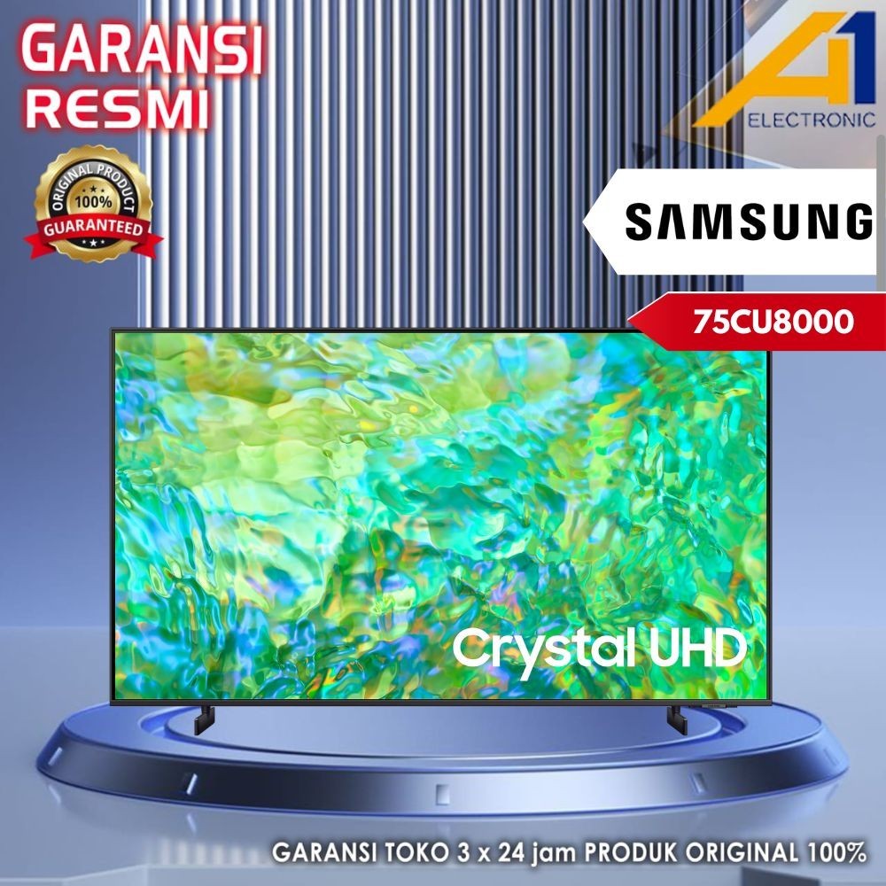 Jual LED TV Samsung 75CU8000 Smart TV 4K Crystal UHD 75 Inch | Shopee Indonesia