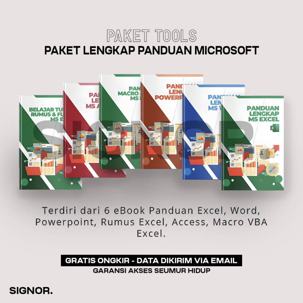 Jual Panduan Materi Lengkap MS Office - Ms Word - Excel - Powerpoint Ppt - Access Word, Access ...