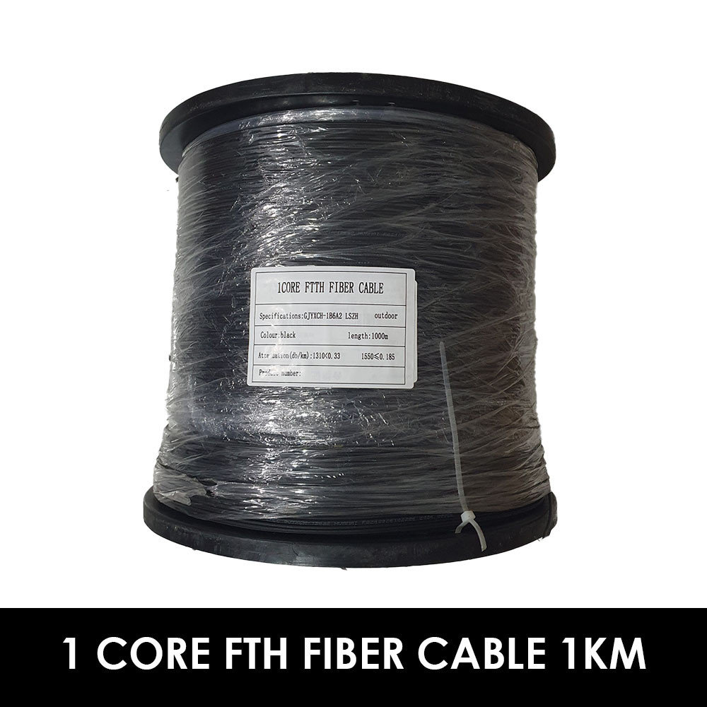 Jual FTTH Drop Cable 1 KM With CTN Kabel Fiber Optik Single Core 1000 ...