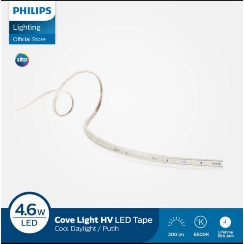 Jual Philips LED Strip DLI 31086 HV Tape 6500K Putih Lampu Selang Strip ...