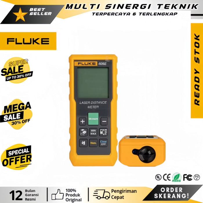 Jual Laser Distance Meter Fluke 406E Meteran Laser Digital Rangefinder ...