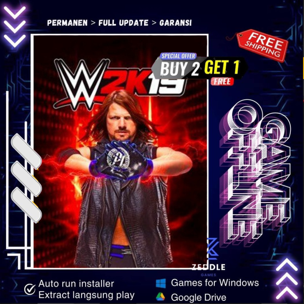 Jual WWE 2K19 - GAME PC - GAME LAPTOP - PC GAME OFFLINE | Shopee Indonesia