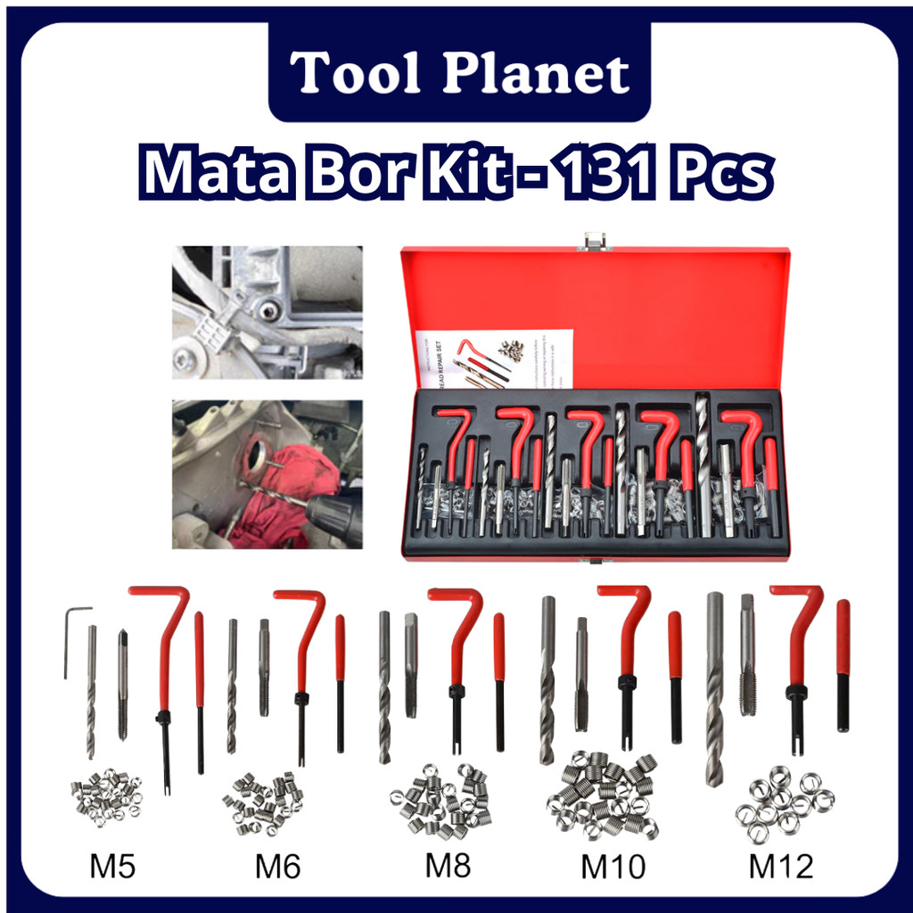 Jual Tool Planet (Garansi 1 Tahun) 131 Pcs Benang Perbaikan Alat Kit ...