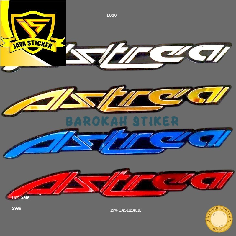 Jual Emblem Honda ASTREA Timbul Logo Motor 3D Akrilik Variasi Grand ...