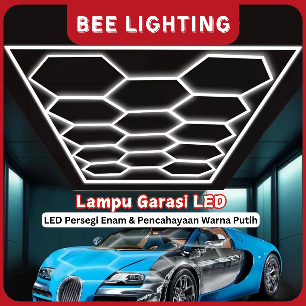 Jual BEE LIGHTING (GARANSI 1 TAHUN) Lampu Garasi LED cahaya putih 672W ...