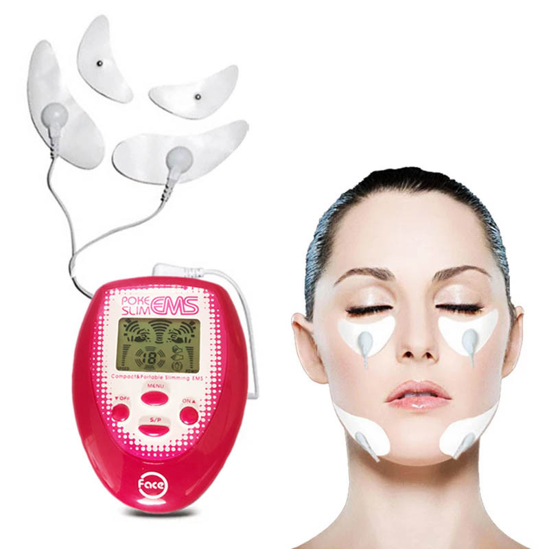 Jual Slimming Tool EMS Tens Facial Lifting Jawline muscle Face Massager ...