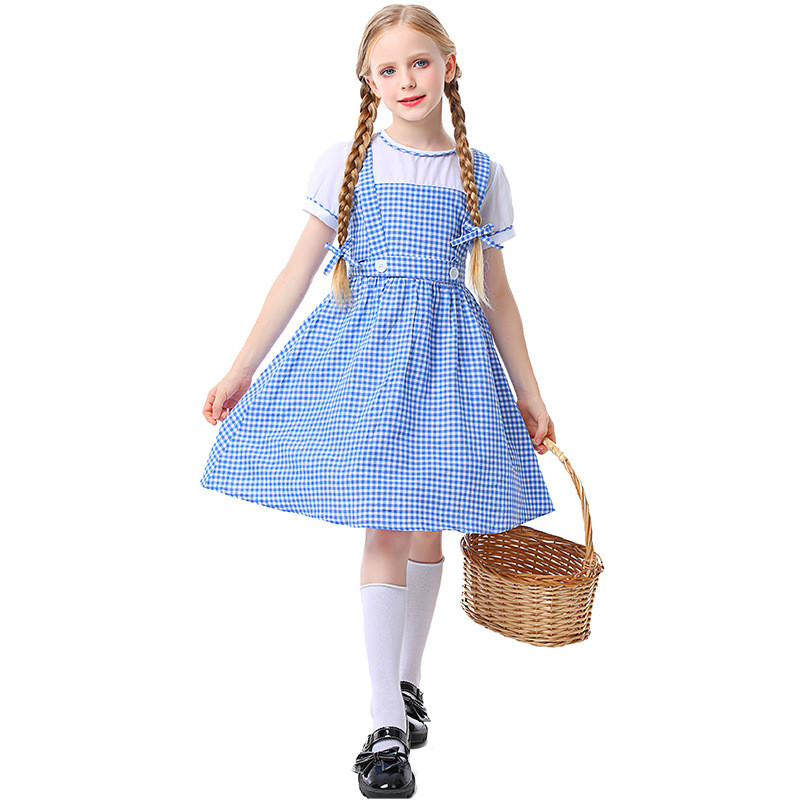 Jual Girl Maid Wizard of OZ Costume Halloween Purim Storybook Fairy ...