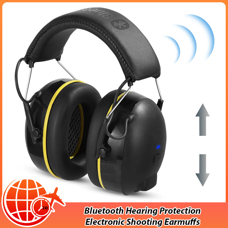 Jual 28dB NRR Hearing Protection Headphones with Bluetooth Rechargeable ...