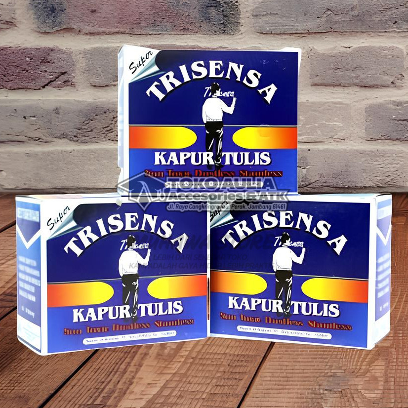 Jual KAPUR PAPAN TULIS TRISENSA PUTIH ISI 50 PCS KAPUR TULIS 1 PACK ...