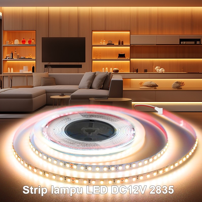 Jual Led Strip DC 2835 120 Mata Rapat Smd 12v Flexible Lampu 5 Meter ...