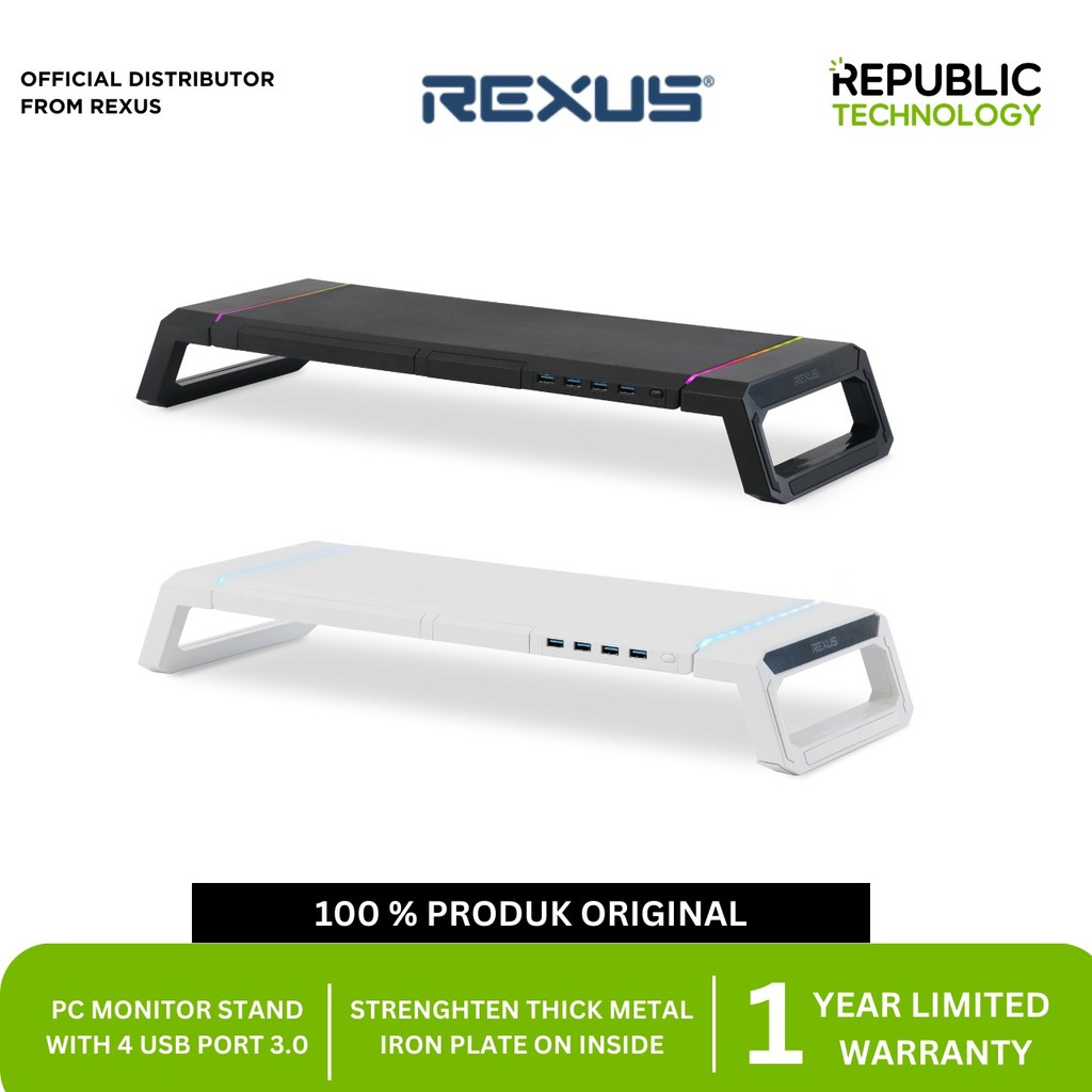 Jual Rexus FP03 FP-03 Trant Gaming Monitor Stand RGB LED | Shopee Indonesia