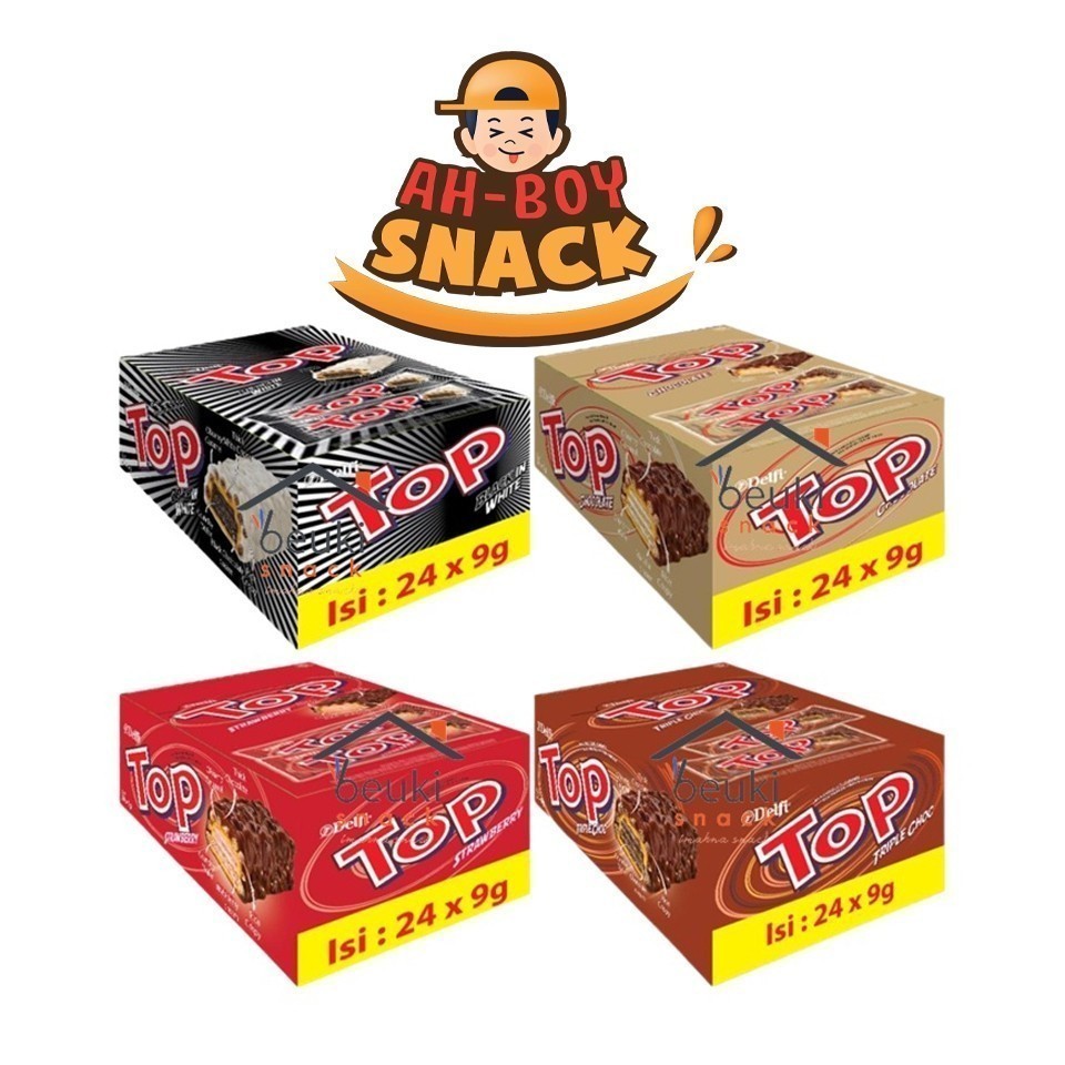 Jual WAFER TOP BOX ISI 24 pcs X 9 GRAM - DELFI | Shopee Indonesia