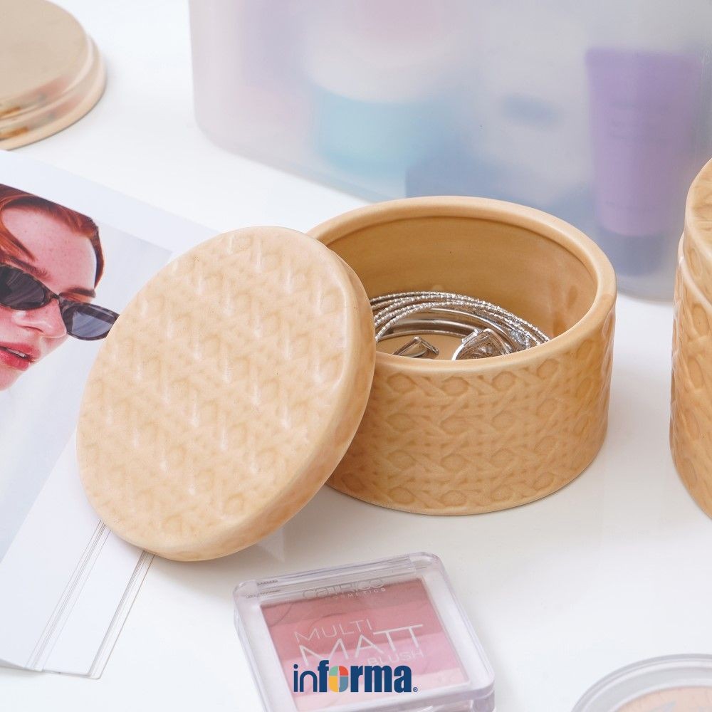 Jual Informa 10.5X10.5X6.5 cm Kotak Penyimpanan Dekorasi Dengan Tutup ...