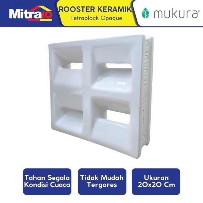 Jual Mukura Rooster Keramik Ventilasi Udara Tetrablock Opaque 20x20 Cm (Pcs) | Shopee Indonesia