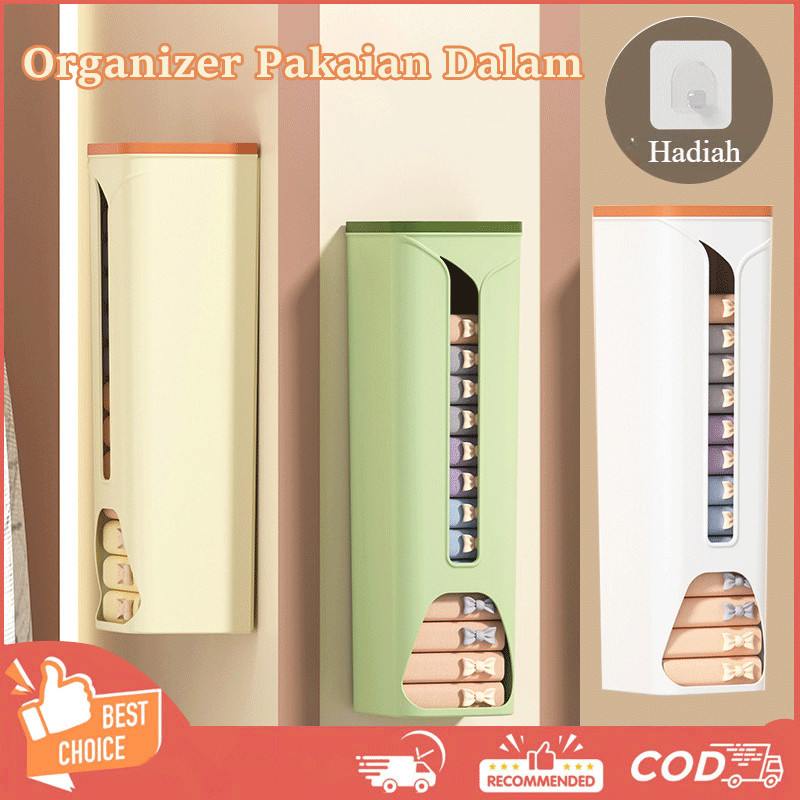 Jual Tempat Underwear CD Penyimpanan Kaus Kaki Pakaian Dalam Dinding ...