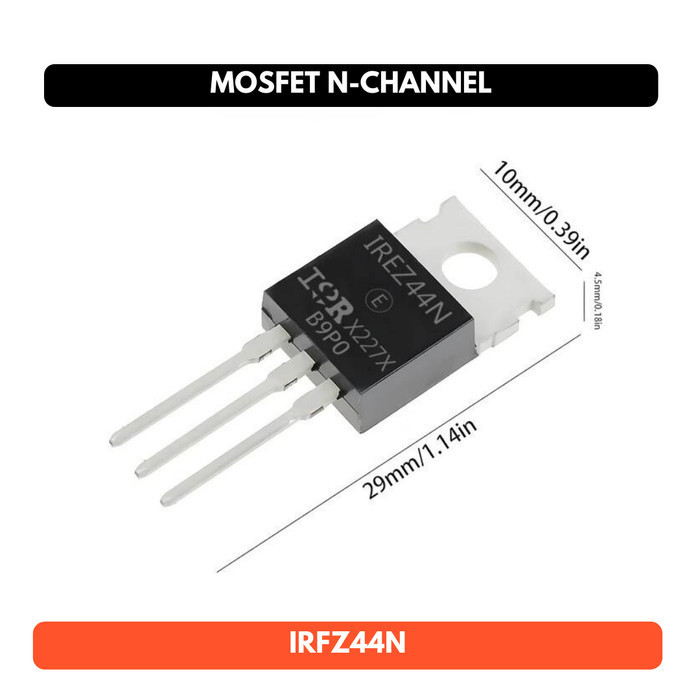 Jual Mosfet IRFZ44N IRFZ44 N-Channel Transistor Power N Channel Ch | Shopee Indonesia