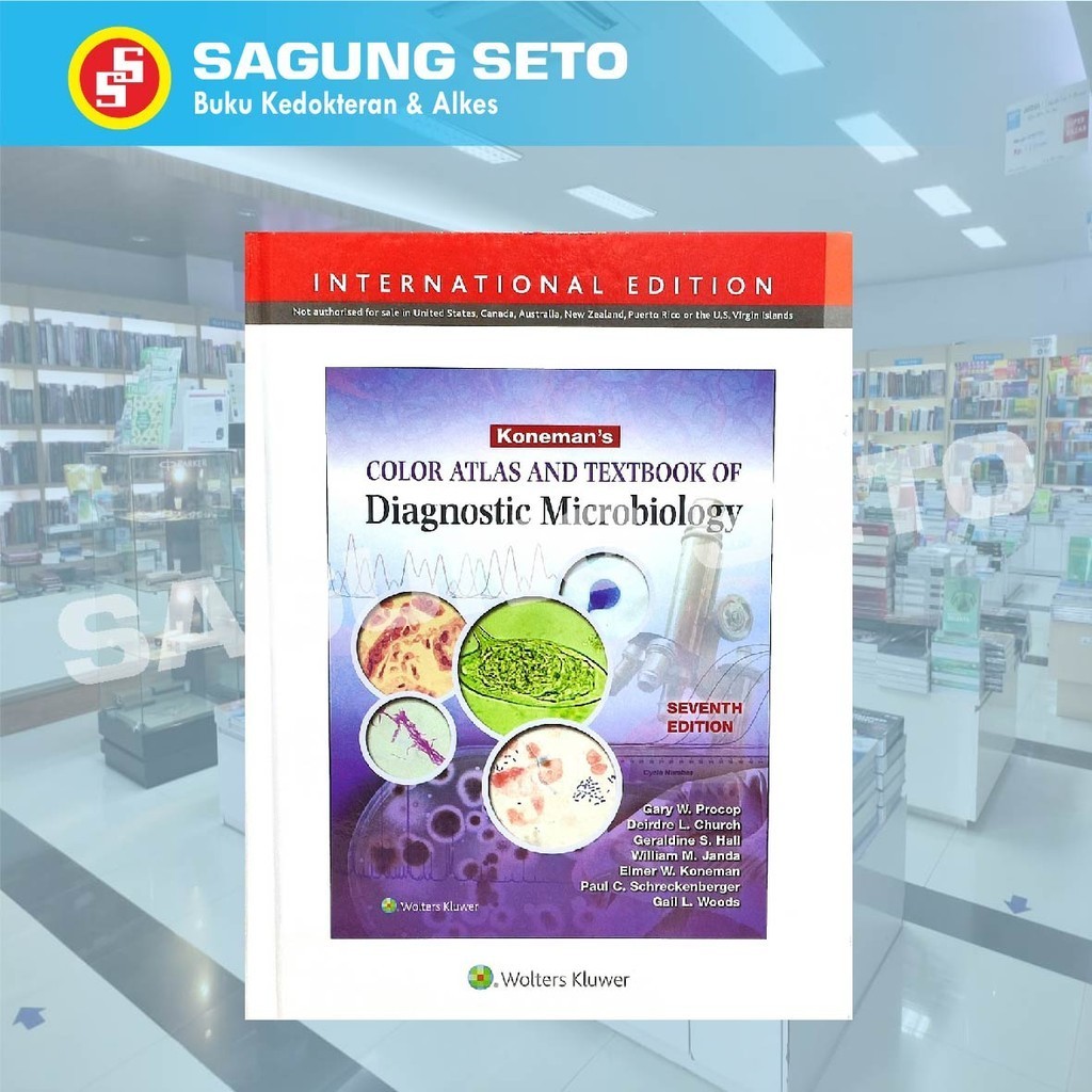 Jual KONEMANS COLOR ATLAS TEXTBOOK OF DIAGNOSTIC MICROBIOLOGY 7E ...