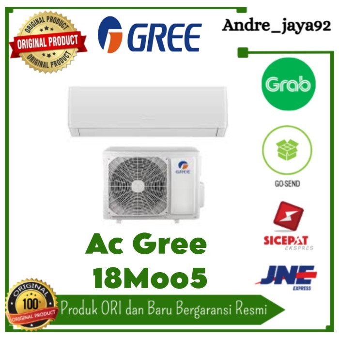 Jual AC dinding Gree 2 pk 1600 watt GWC-18Moo5/GWC18Moo5 | Shopee Indonesia