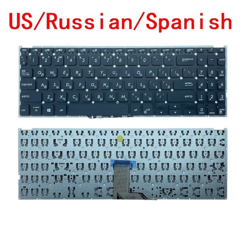 Jual PREORDER New US Russian Spanish Laptop Backlit Keyboard For ASUS ...