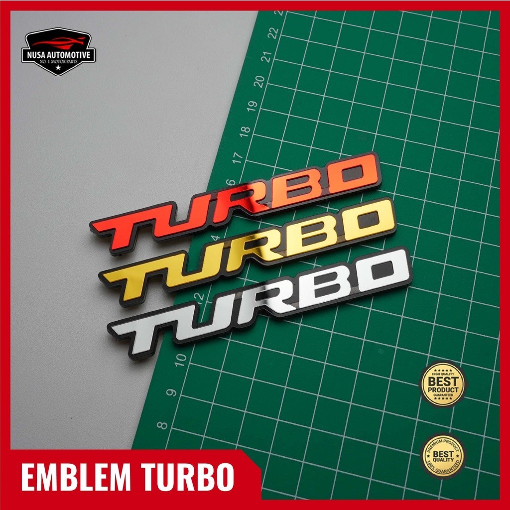Jual NSA 1PCS EMBLEM TURBO EMBLEM MOTOR TIMBUL STIKER MOTOR KEREN ...