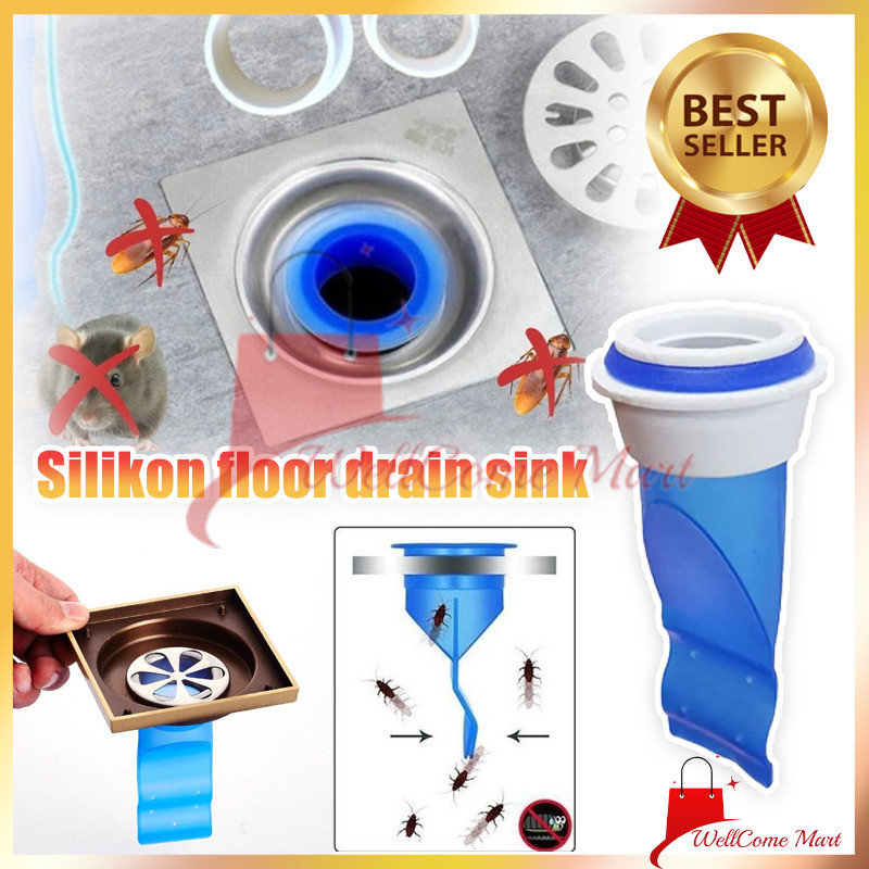 Jual Silikon floor drain sink / tikus silikon seal pembuangan pipa air ...