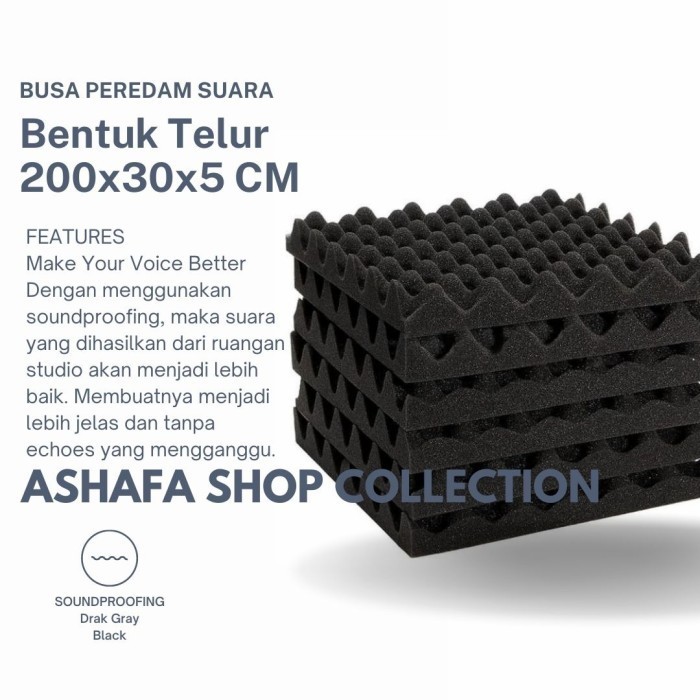 Jual BUSA TELUR 200 x 30 x 5 cm - PRATAMA PEREDAM SUARA - ABU-ABU ...