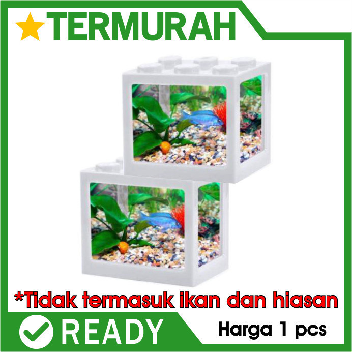 Jual Akuarium Ikan hias LEGO Cupang Akrilik Aquarium Mini Acrylic ...
