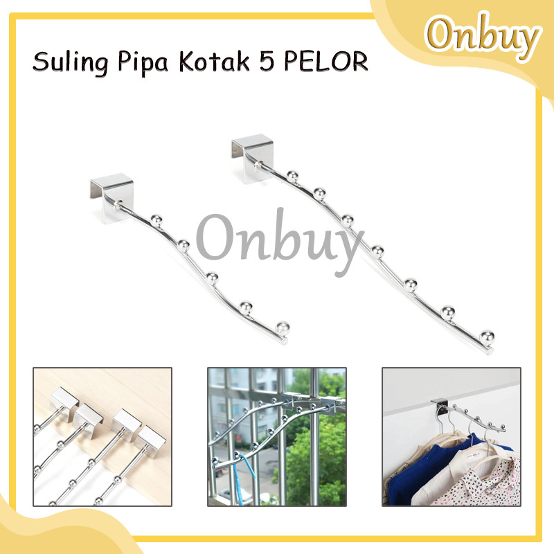 Jual Suling Pipa Kotak 5 Titik / 7 Titik Hanger Suling Belalai Tembok ...
