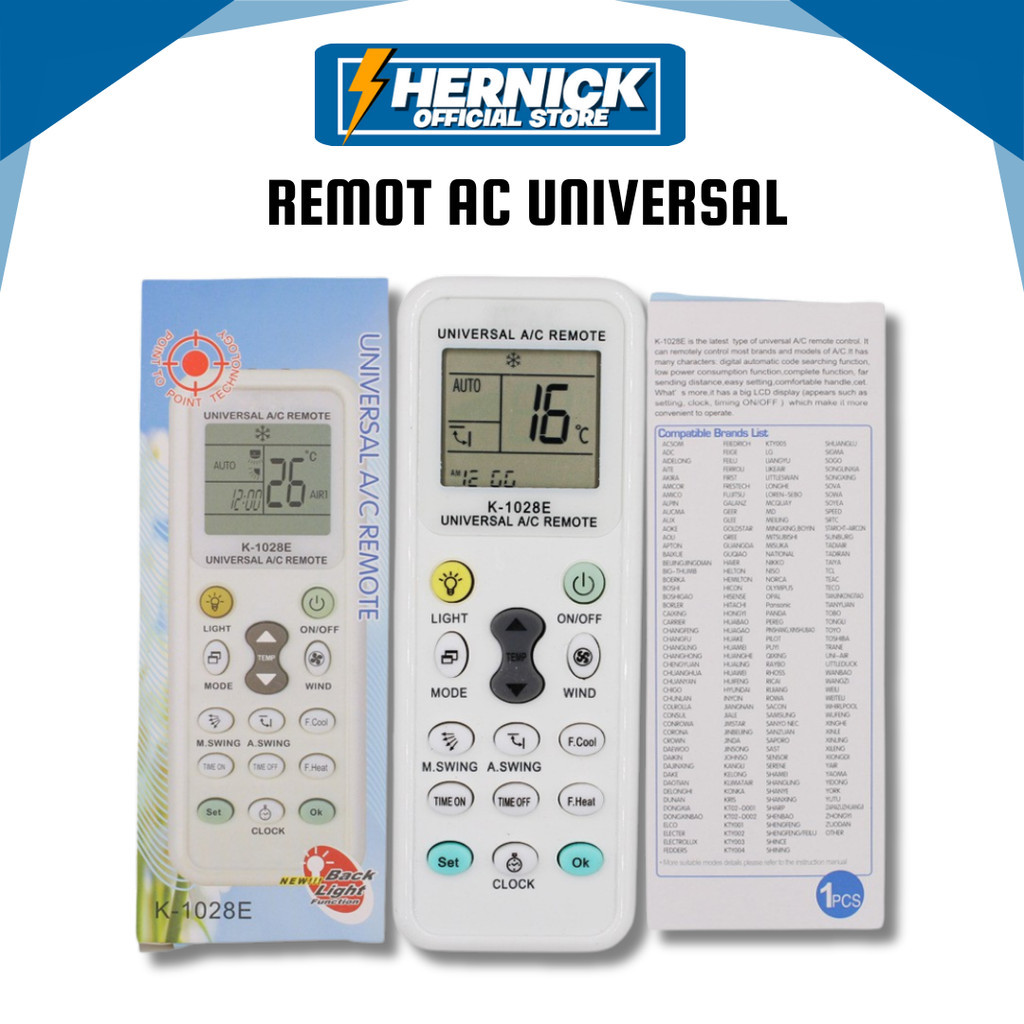Jual REMOT Remote AC UNIVERSAL multi remote ac A/C remote / REMOT AC ...