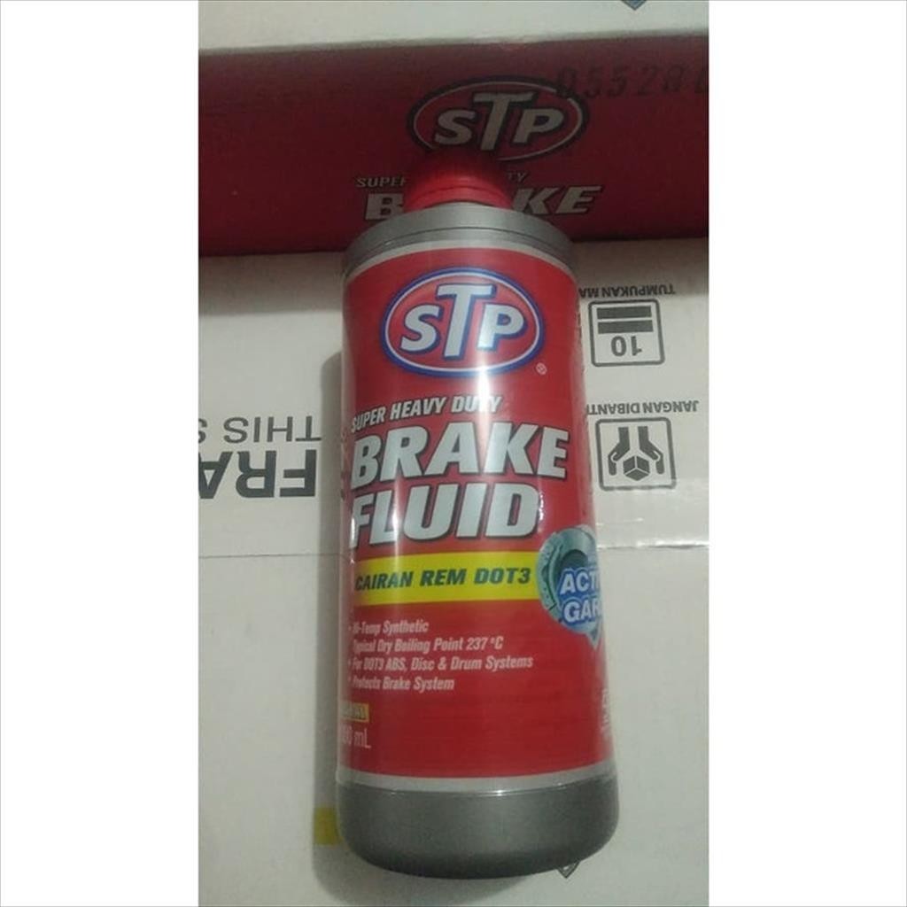 Jual Cairan Minyak Rem Brake Fluid DOT 3 Warna Merah STP 1 Liter ...