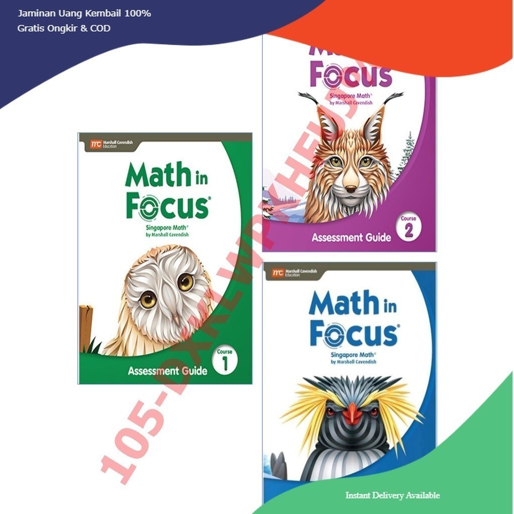 Jual Math in Focus Singapore 1-2-3 (Grade 6/7/8) / Hitam Putih | Shopee ...