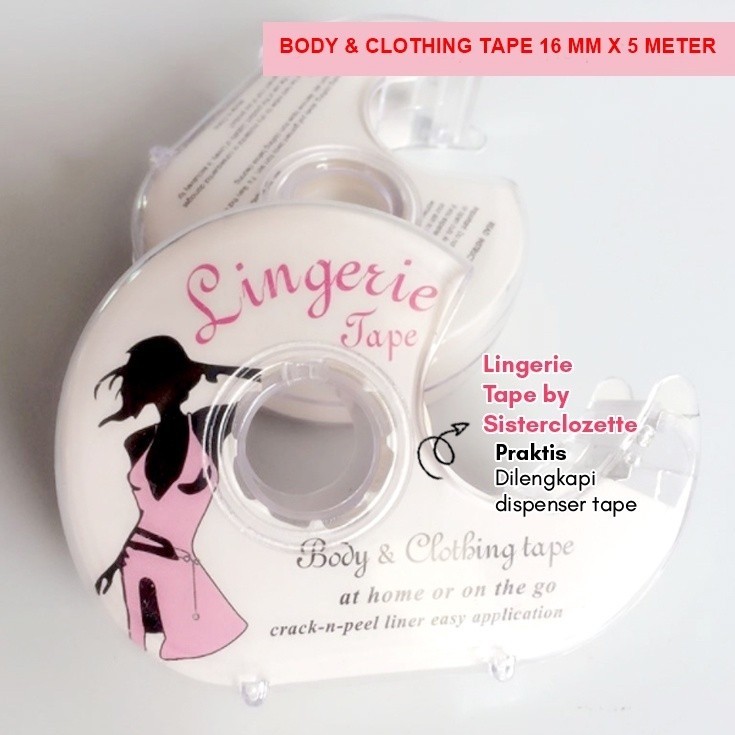 Jual LA DRESS & LINGERIE TAPE SELOTIP BAJU V-LINE - INVISIBLE BODY TAPE ...