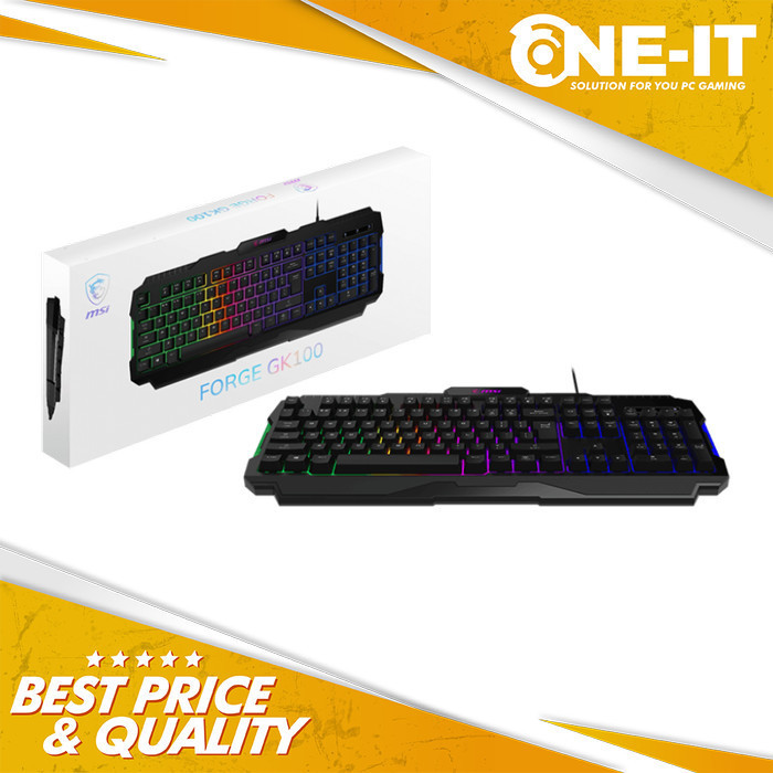 Jual Gaming Keyboard MSI Forge GK100 RGB Membrane | Shopee Indonesia