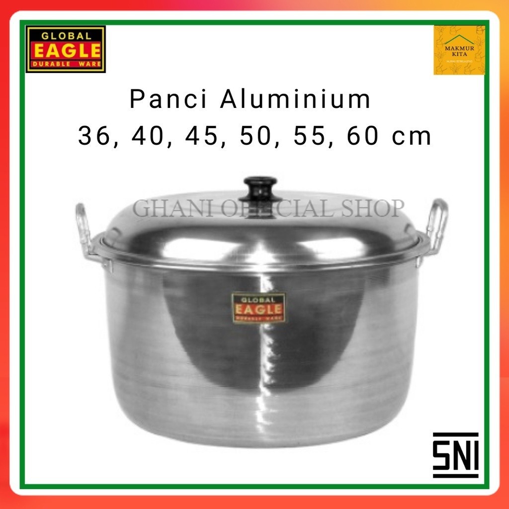 Jual Panci Air 36 40 45 50 55 60 cm Aluminium Global Eagle / Panci ...
