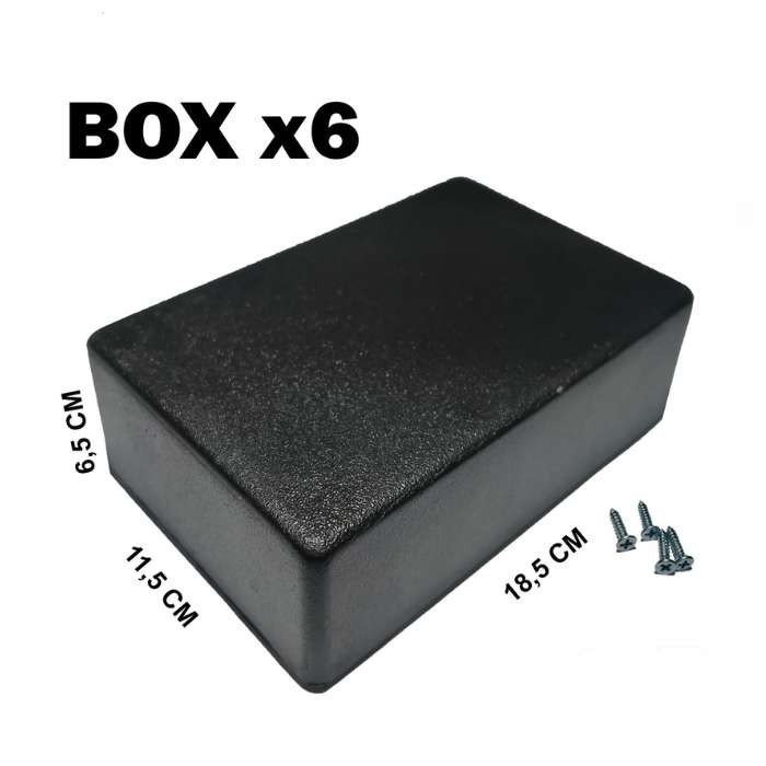 Jual BOX PLASTIK HITAM X6 18X11X6mm | Shopee Indonesia