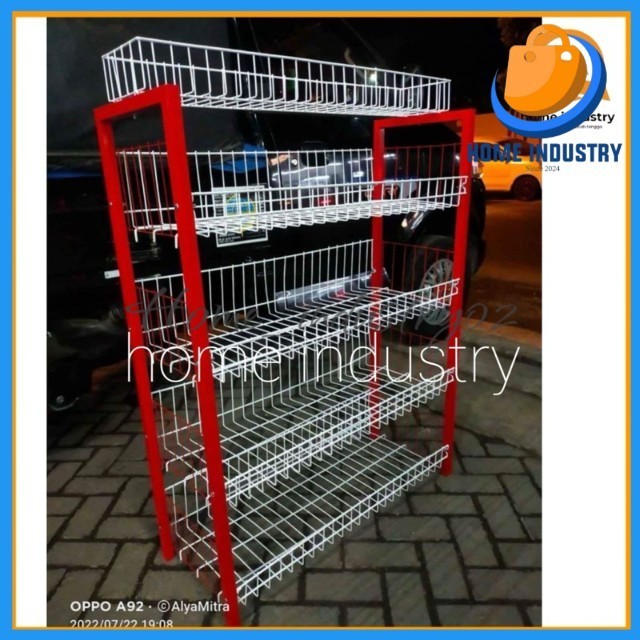 Jual Rak Ciki Besi Ss 5 roda/ Rak Serbaguna Mini Market / Rak Display ...