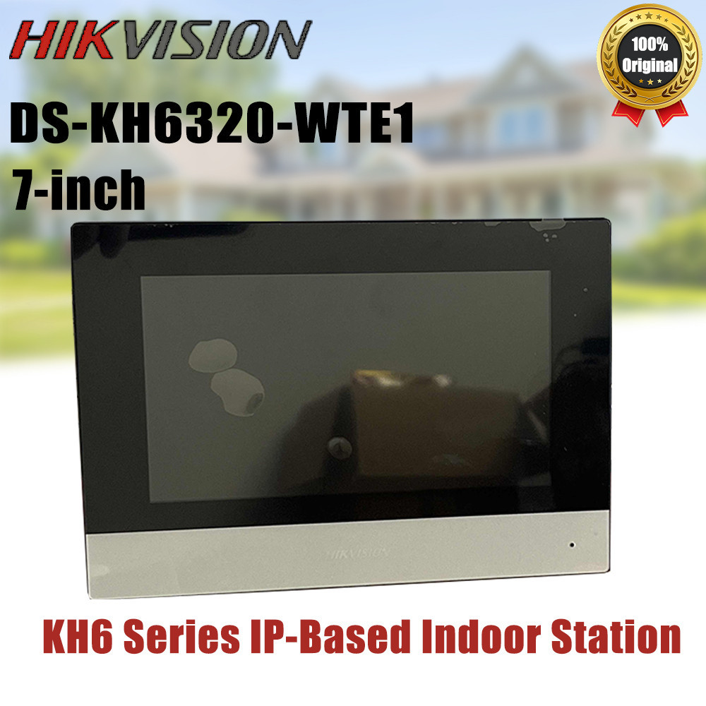 Jual Hikvision Intercom DS-KH6320-WTE1 7-Inch Touch Screen Wifi Network Indoor Station Remotely ...