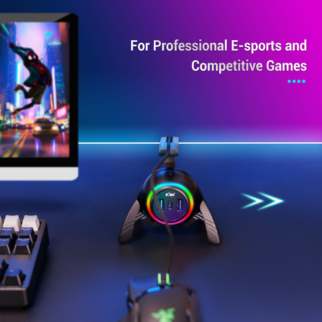 Jual Gaming Mouse Bungee Cable Winder Organizer Flexible Mouse Bungee ...