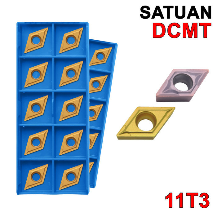 Jual Insert DCMT 11T304 Insert Holder DCMT07 Pahat Bubut DCMT 11 T3 04 Mata DCMT11T304 | Shopee ...