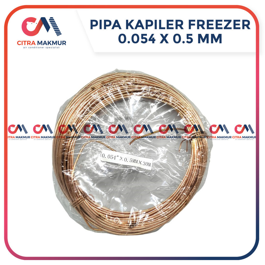 Jual Pipa Kapiler AC 054 Meteran Capiller Tube Tembaga Freon Showcase ...