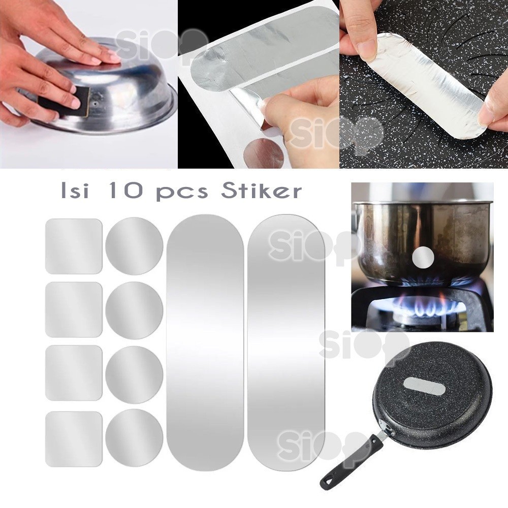 Jual Penambal Panci Aluminium 1 Lembar (isi10pcs) Lem Panci Bocor Tahan ...