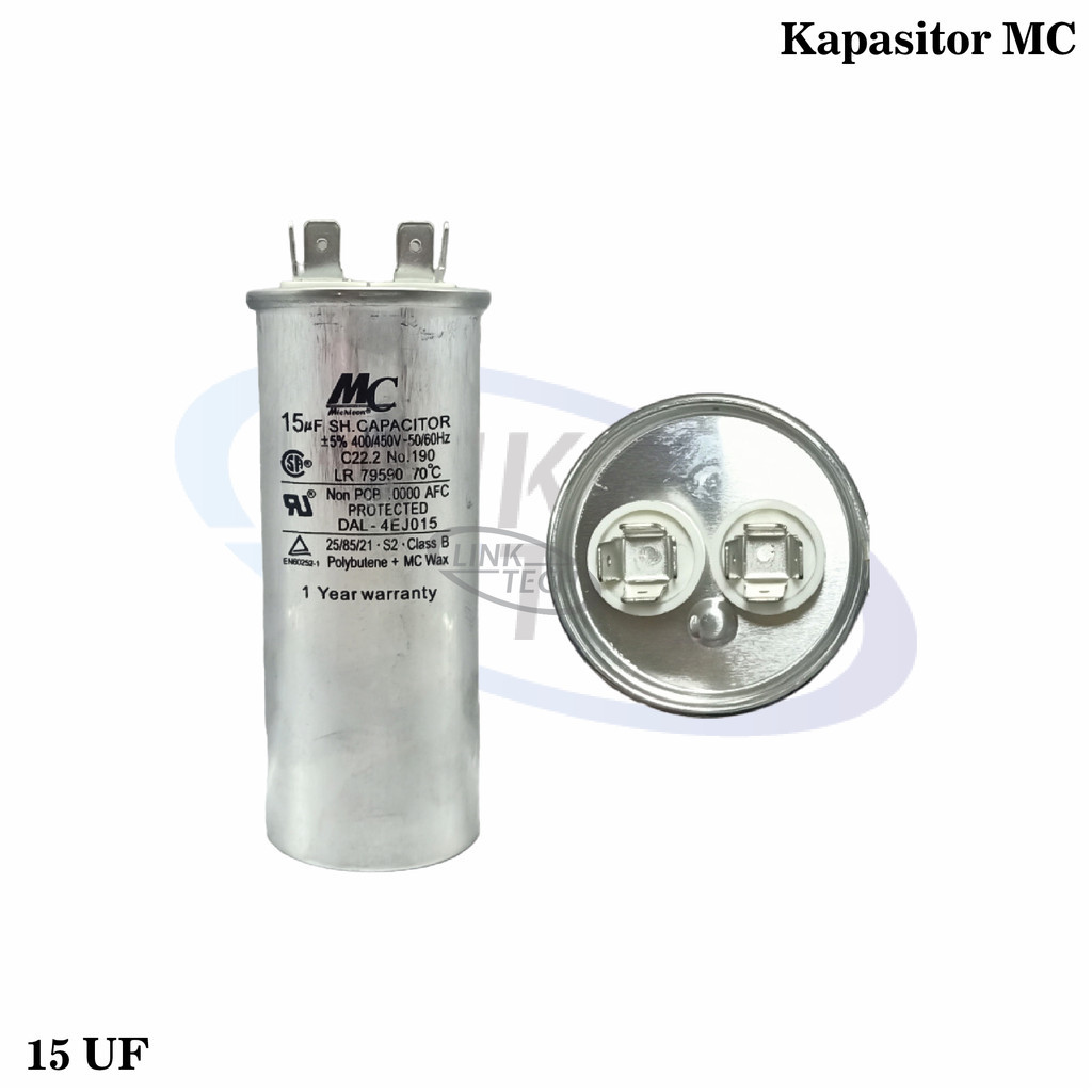 Jual Kapasitor AC / Capasitor AC Merk MC 15 uf / 15 Micro | Shopee Indonesia