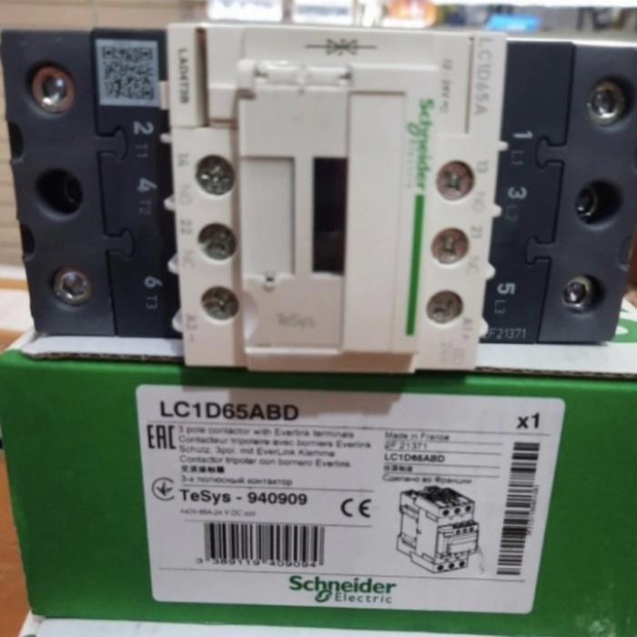 Jual LC1D65ABD 3P 65A 12-24VDC Schneider | Shopee Indonesia