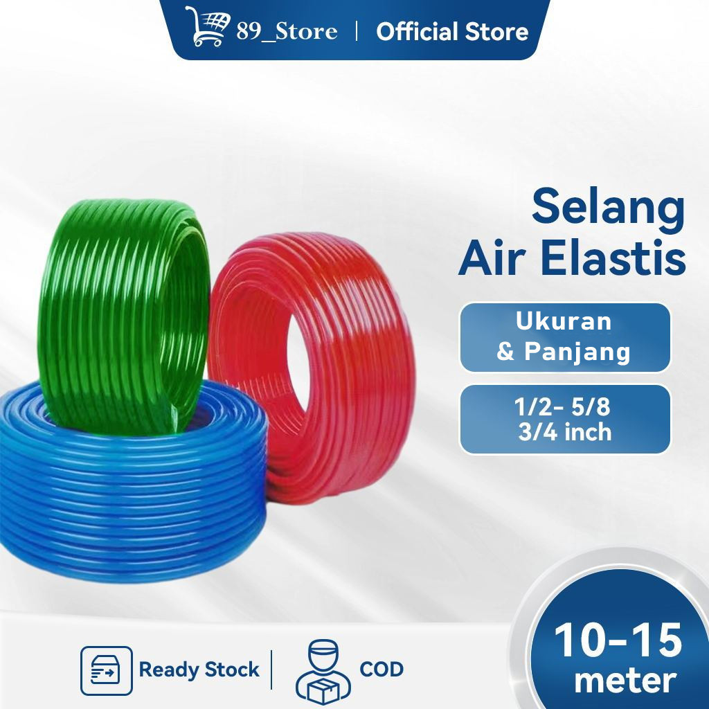 Jual SELANG AIR 15 METER ELASTIS / SELANG AIR 1/2 5/8 3/4 INCH / SELANG AIR ELASTIS SELANG TAMAN ...