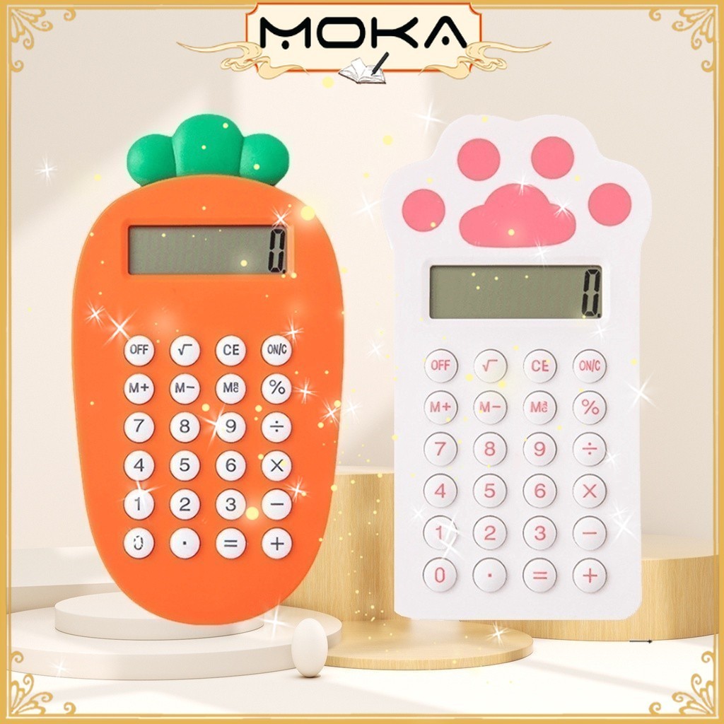 Jual MOKA KALKULATOR MINI MOTIF WORTEL PAW KAWAII / KALKULATOR MINI 8 ...