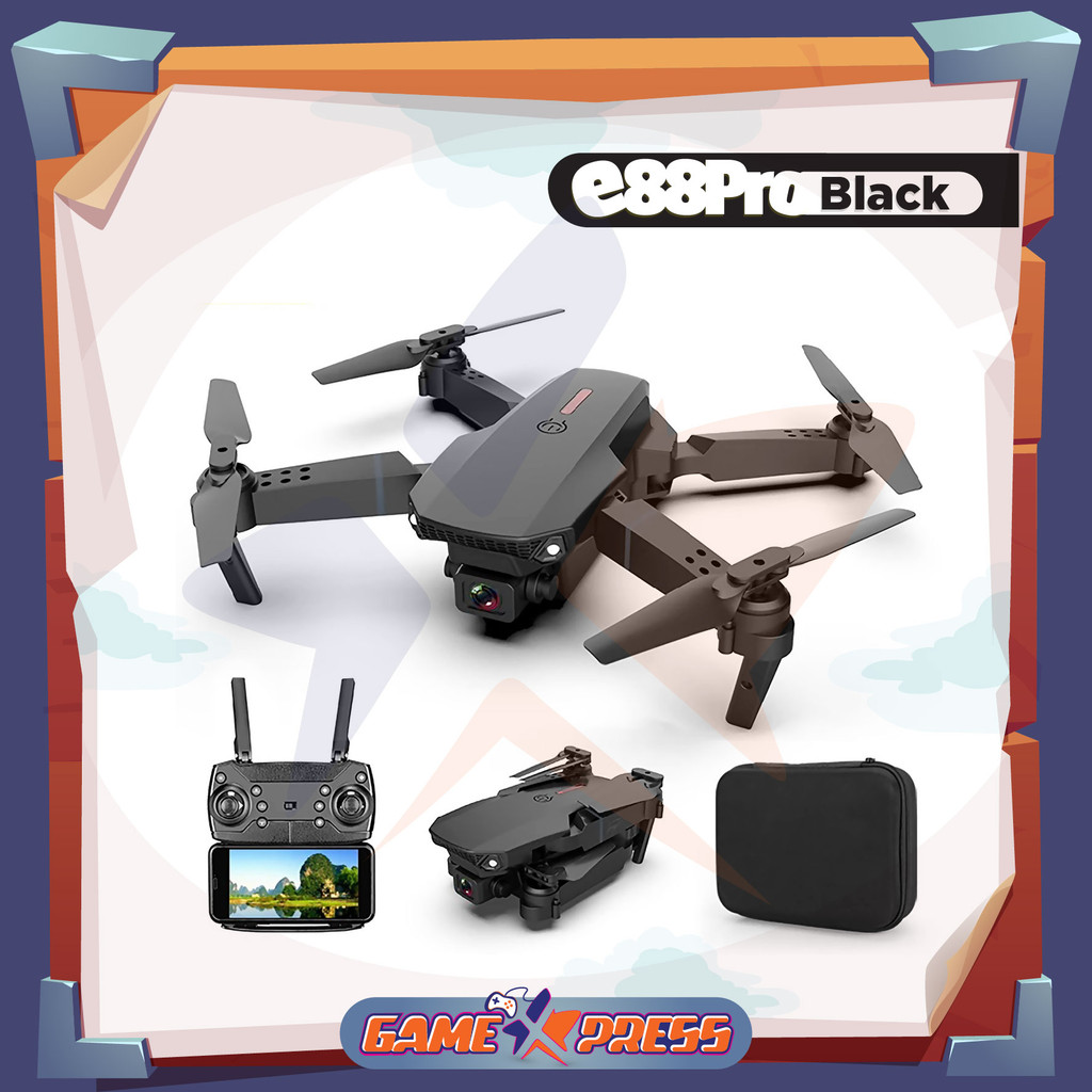 Jual Drone E88 pro 4K UltraHD Single Camera Foldable E88pro Drone Lipat ...